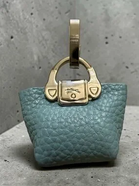 Longchamp | Accessories | Longchamp Mini Leather Bag Charm Keychain ...